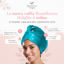 Cuffia per Capelli in Seta BIO certificata GOTS – Beautilicious Delights